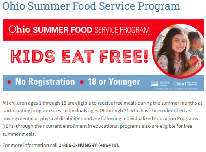 Ohio Summer Food Service Program